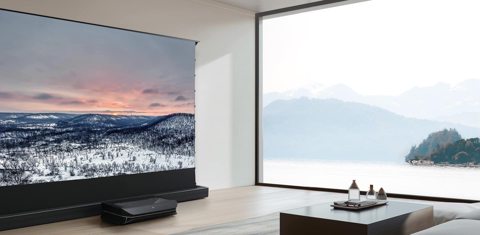 Transform Your Living Space with the Shore RolaTV Motorized Laser TV C